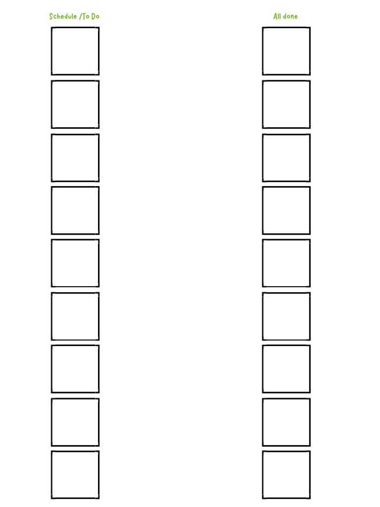 Visual Schedule & Icons | PDF