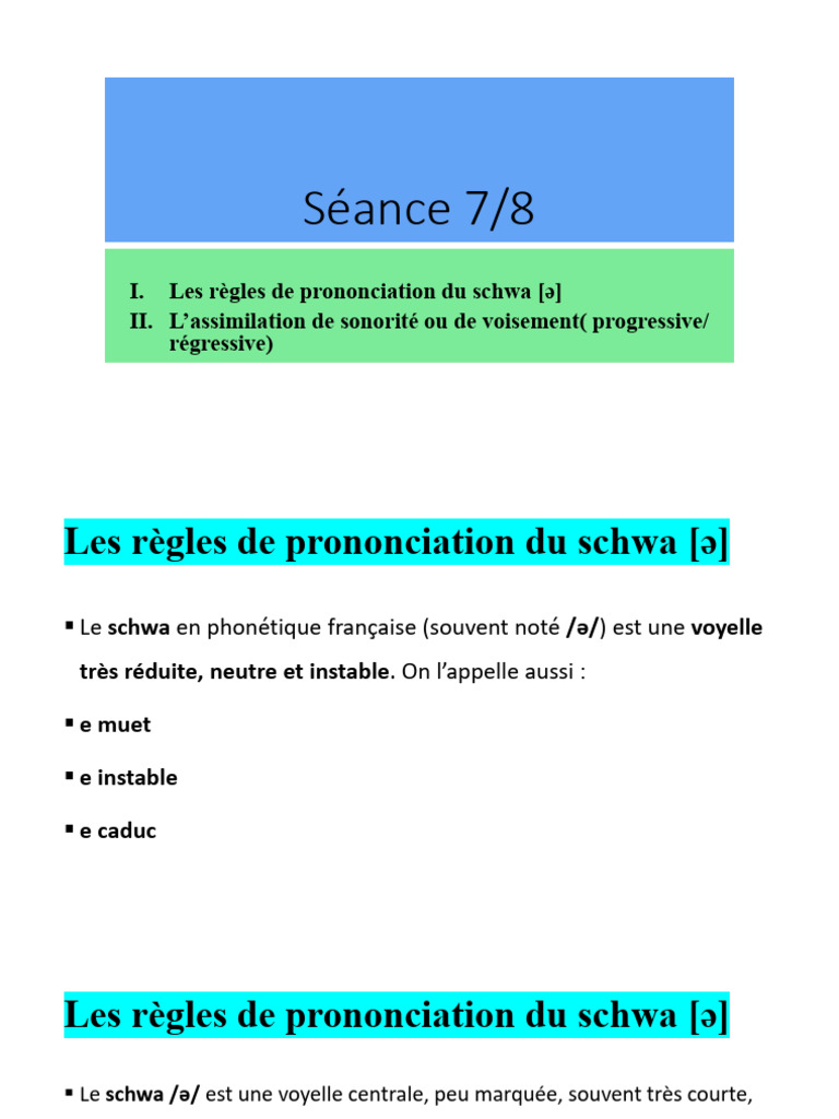 S-Ance 7 Le E Caduc | PDF | Syllabe | Voix humaine