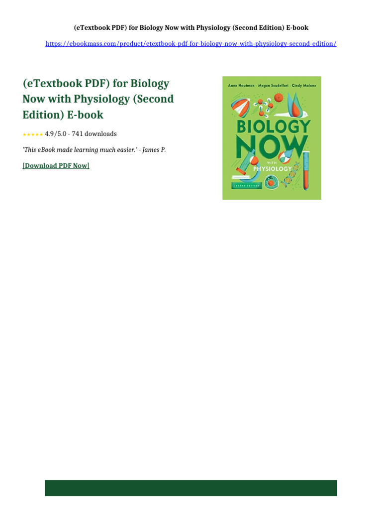 (Etextbook PDF) For Biology Now With Physiology (Second Edition) Ebook ...