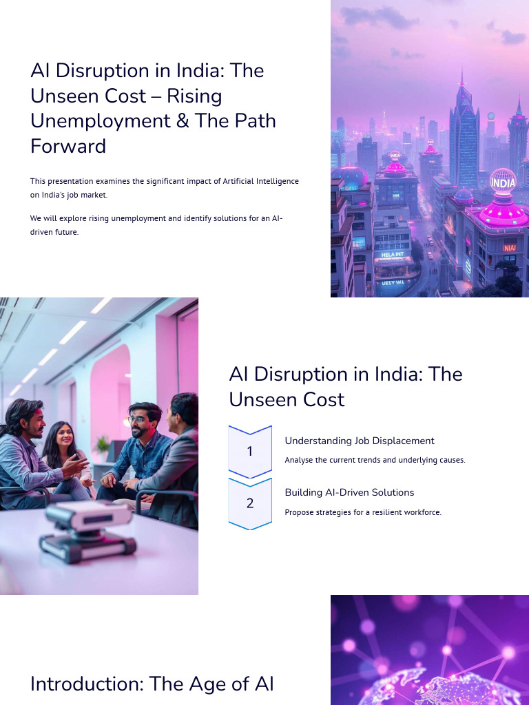 AI Disruption in India The Unseen Cost Rising Unemployment and The Path ...