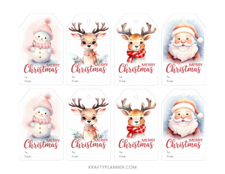 Christmas Gift Tags - Freebie Day 1 | PDF