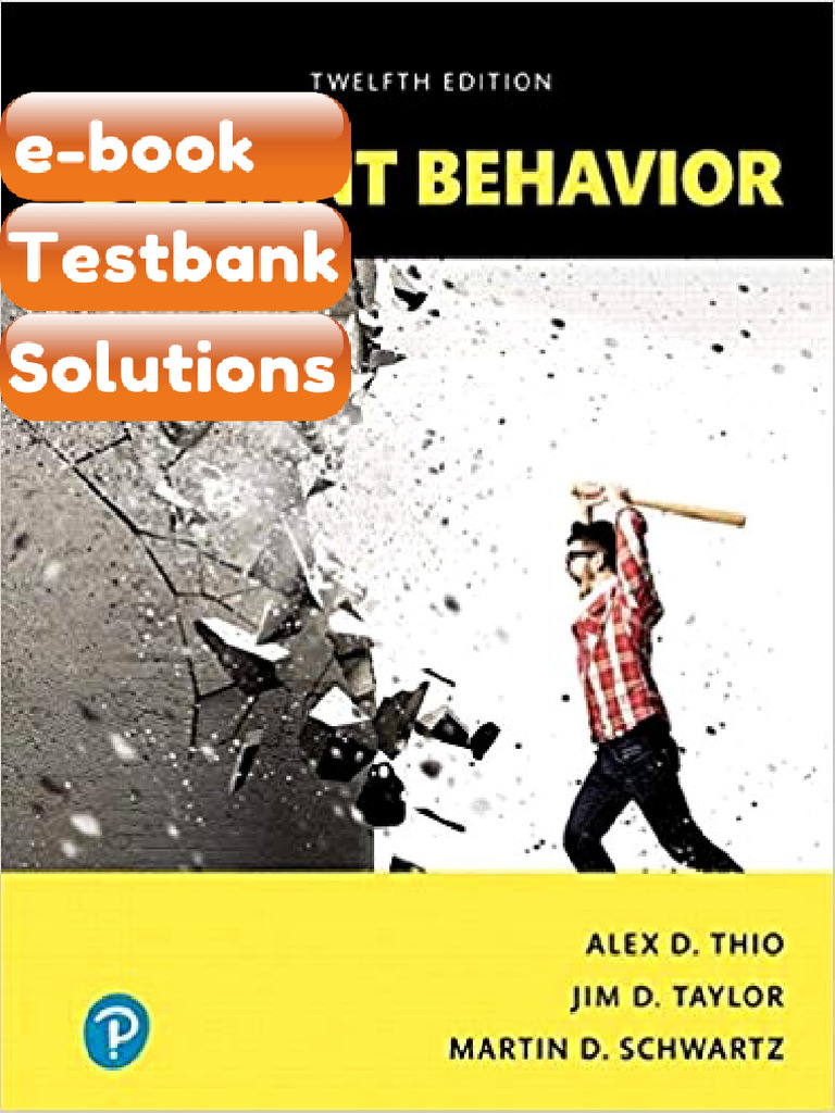 Testbank Deviant Behavior 12th Edition by Alex Thio Download | PDF ...