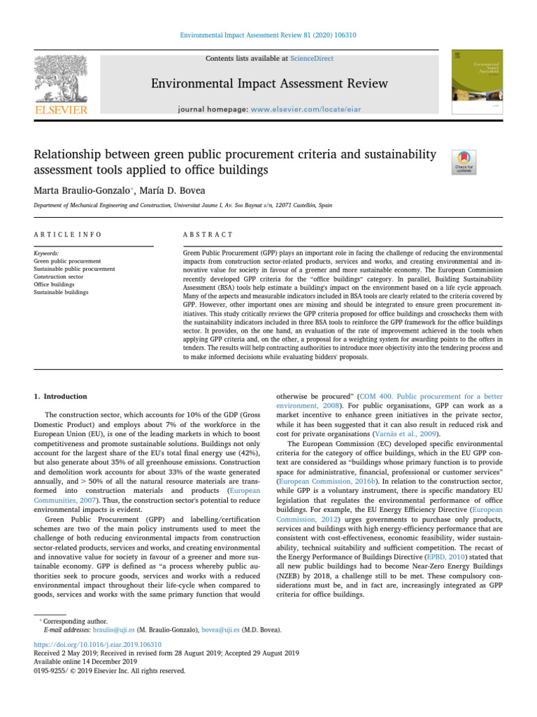 Relationship Between Green Building | PDF | Life Cycle Assessment ...