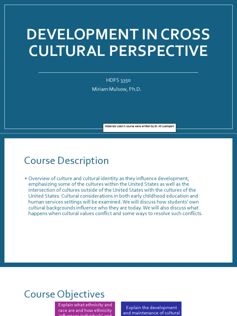 Cross Cultural Perspective | PDF | Intersectionality | Idea