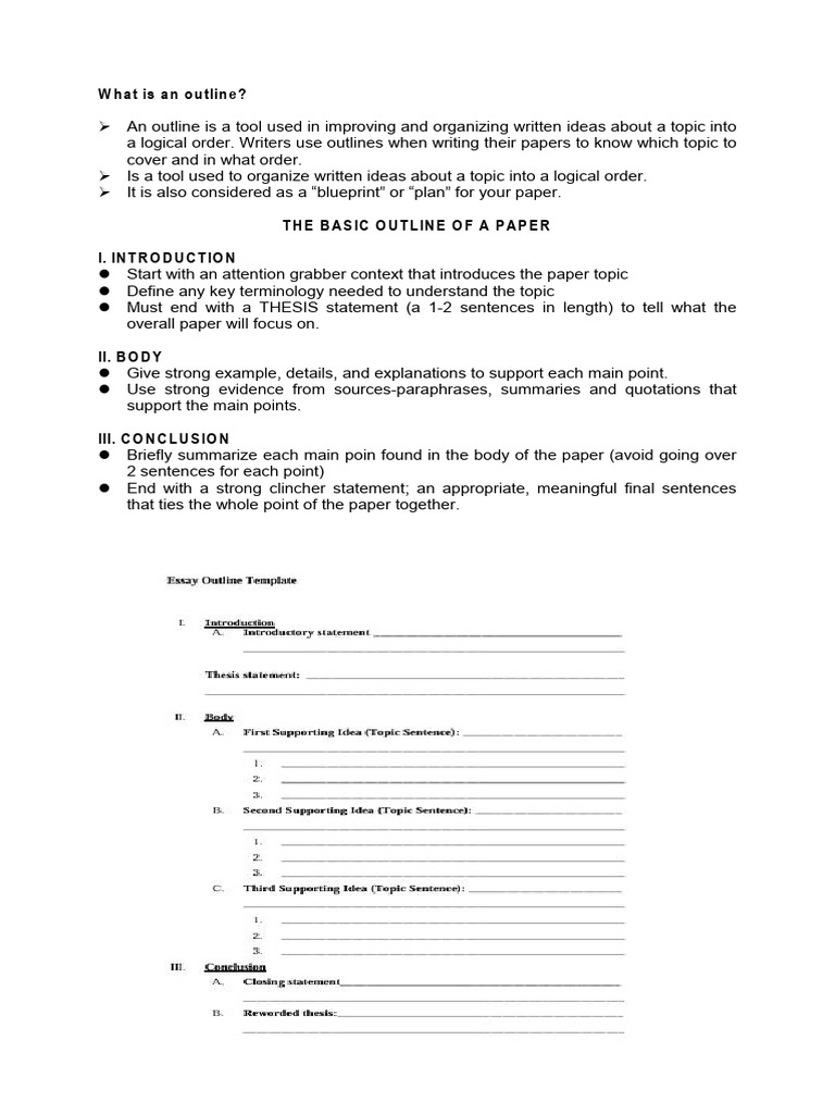 Outline New (Primary & Secondary) Notes | PDF | Writing | Human ...