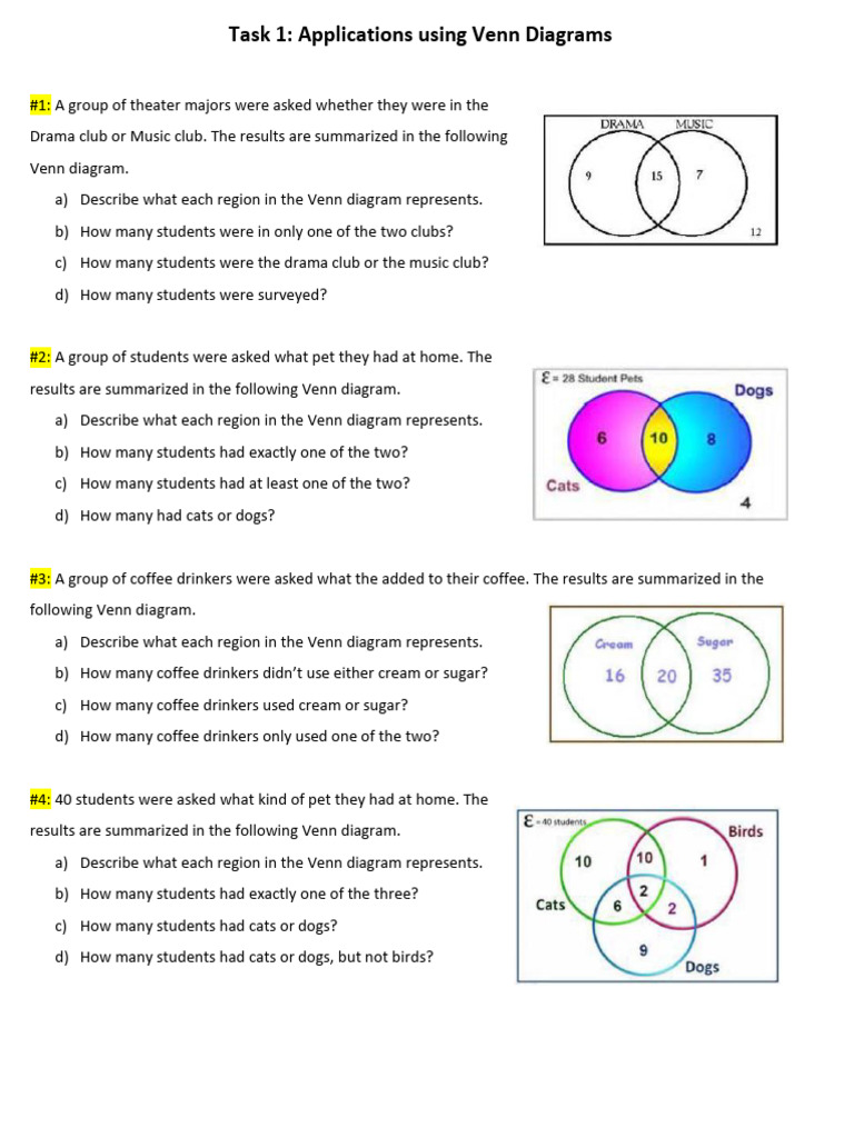 Task 1 - Veenn Diagram Application | PDF | I Phone