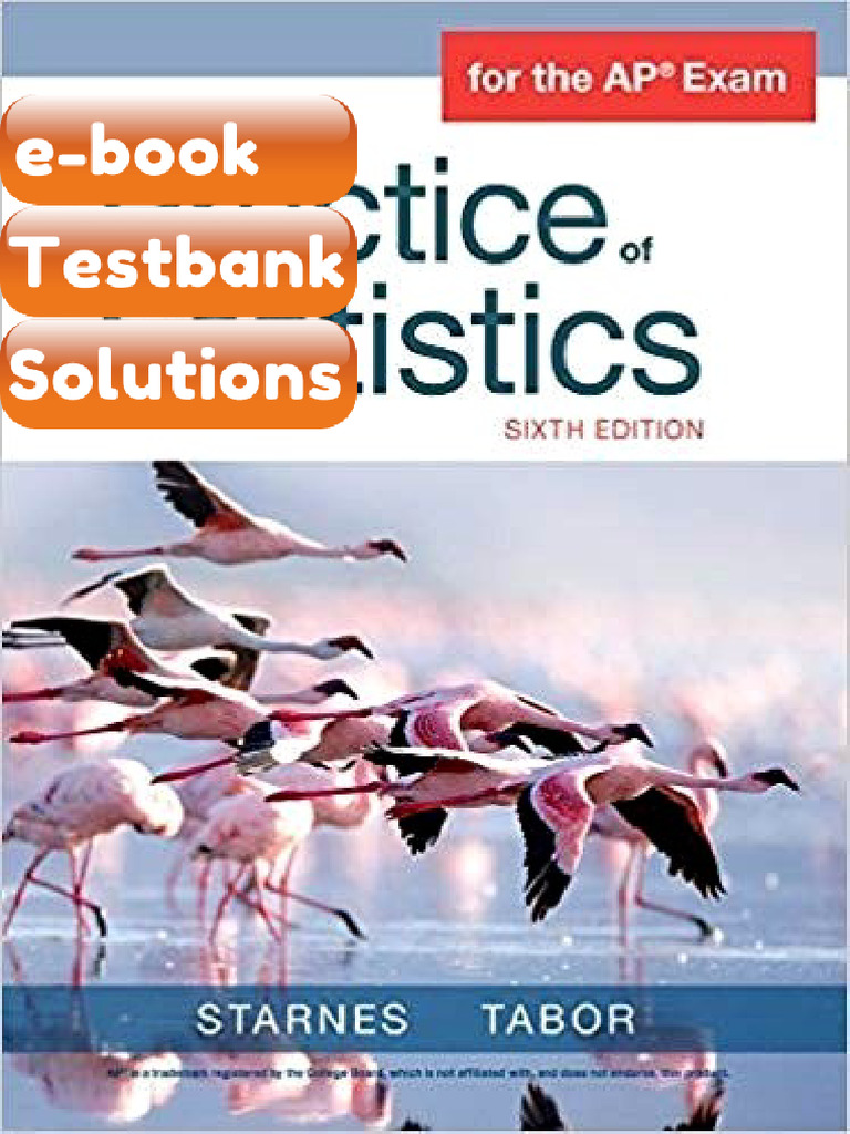 Testbank The Practice of Statistics 6th Edition by Daren Starnes Fast ...