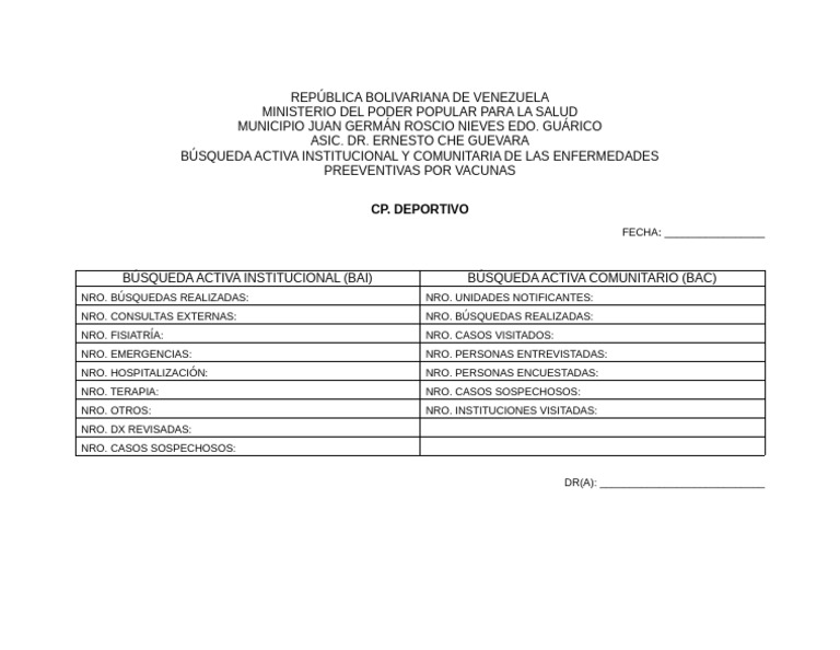 Bai - Bac Cp. Deportivo | PDF