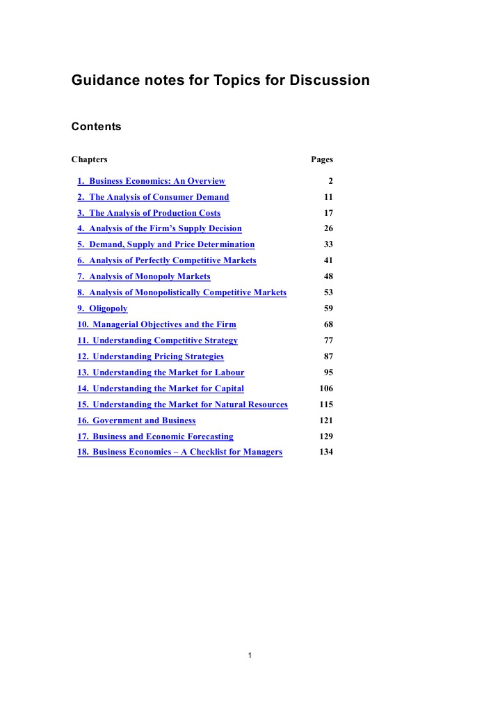 Principles of Business Economics - GuidanceNotes | PDF | Demand ...