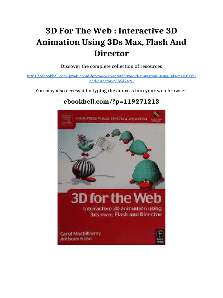 3D for the Web : interactive 3D animation using 3DS Max, Flash and ...