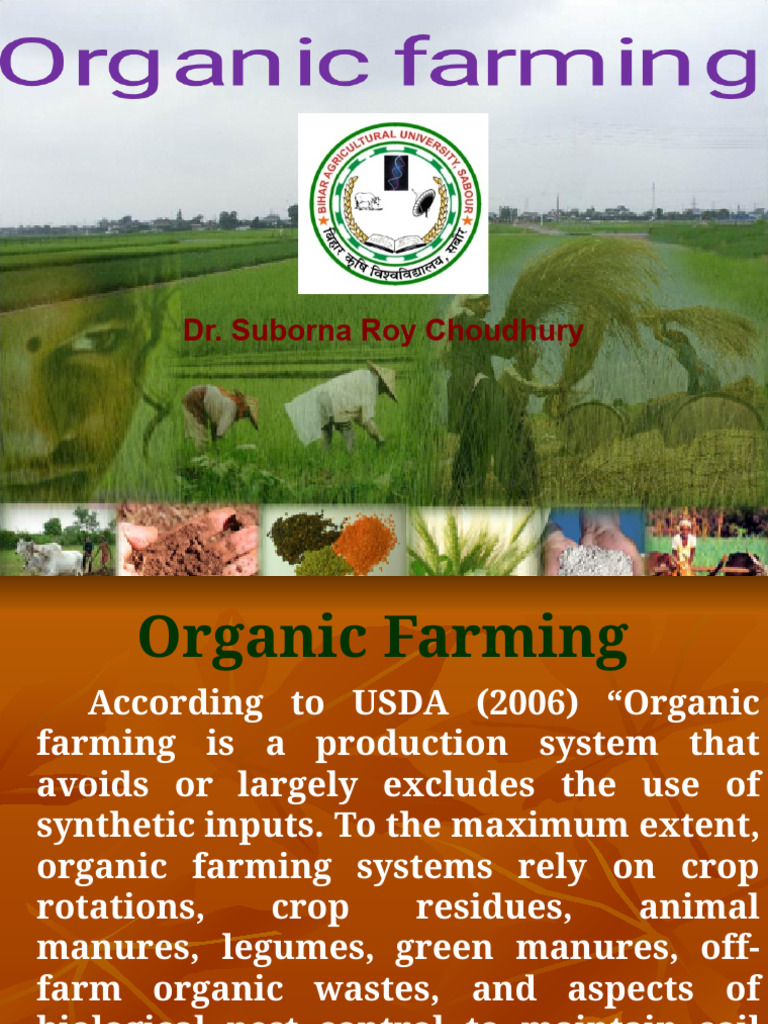 Organic Farming Concept and Challenges UG AAG323 | PDF | Agriculture ...