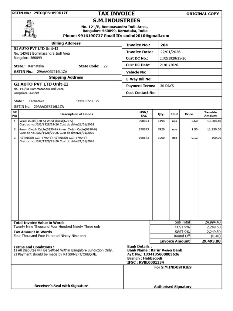 Invoice 264 | PDF