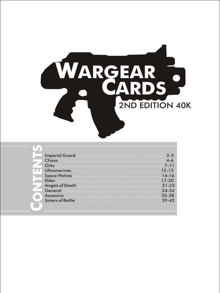 2nd Ed Wargear | PDF