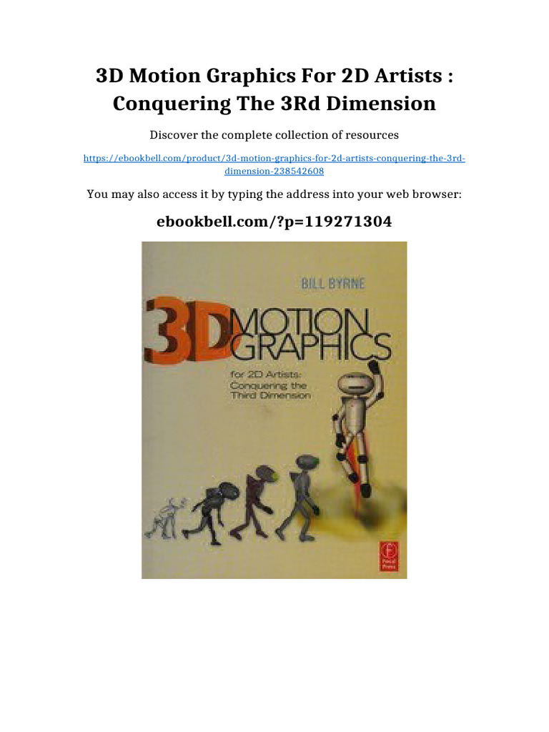 3D Motion Graphics For 2D Artists: Conquering The 3rd Dimension Ready ...