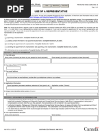 Family Member Representative Form IMM 5713 | PDF | Government ...