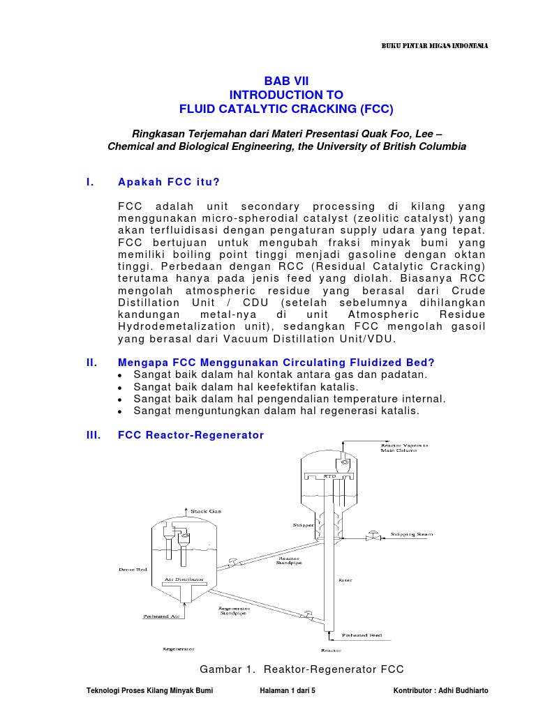 Refinery 08 - Introduction To FCC Process | PDF