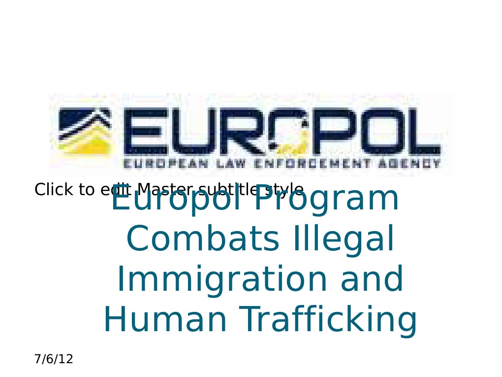Europol's Fight Against Human Trafficking | PDF | Business | Politics
