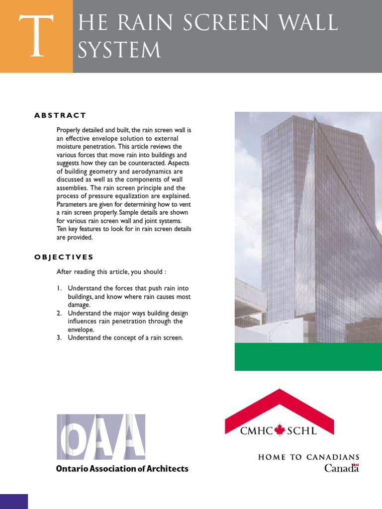 The Rain Screen Wall System | PDF | Wall | Wound