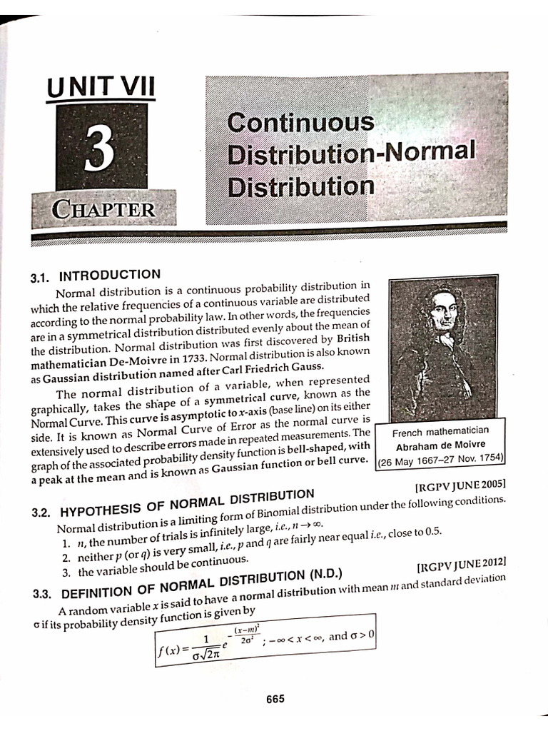 Normal Distribution Sss1 | PDF