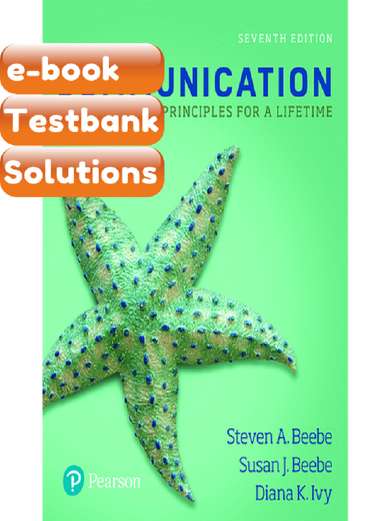 Testbank Communication Principles for a Lifetime 7th Edition by Steven ...