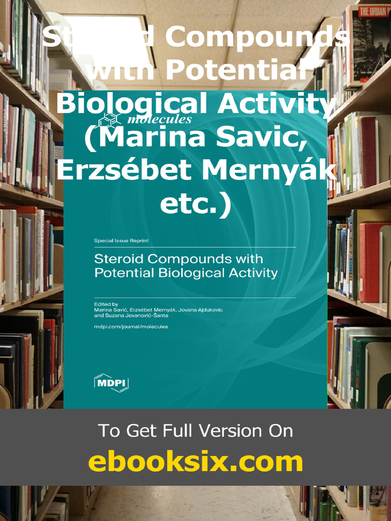 Steroid Compounds With Potential Biological Activity Marina Savic ...