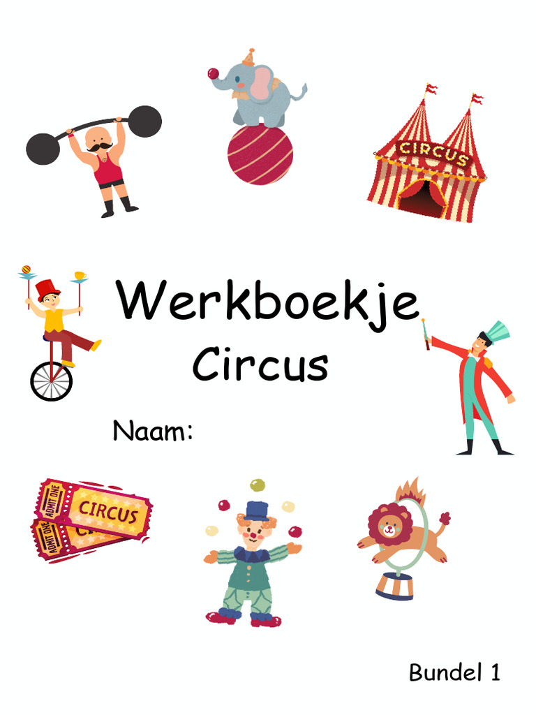 Circus Words Tracing Worksheet | PDF