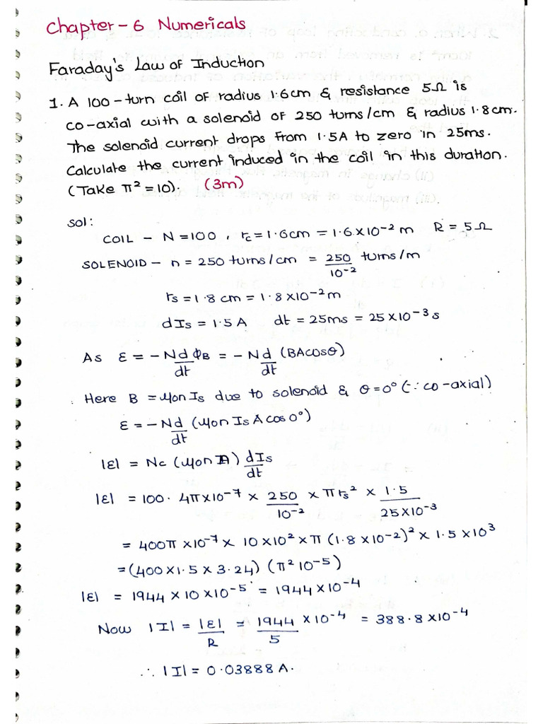 Class 12 Physics Chapter 6 PYQ Solutions | PDF
