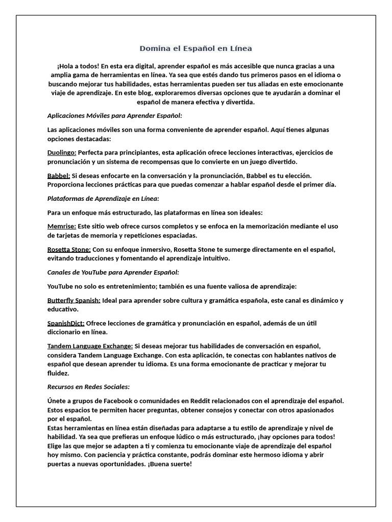 Spanish Reading 09.09.25 | PDF | Lengua española | Lingüística
