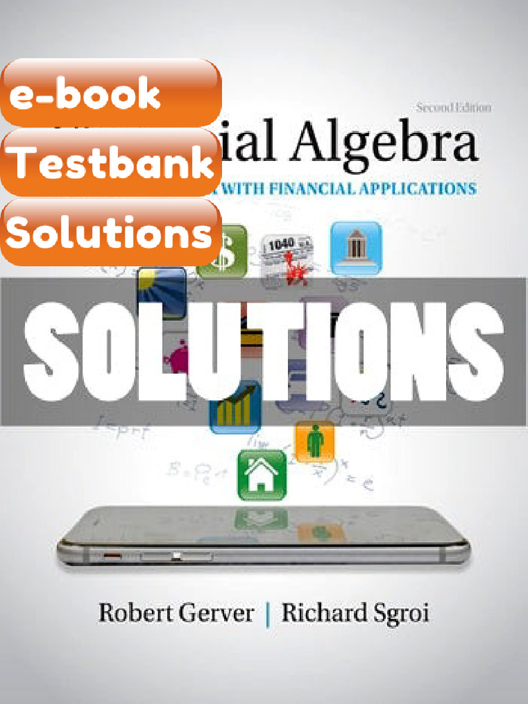 Testbank Financial Algebra Advanced Algebra With Financial Applications ...