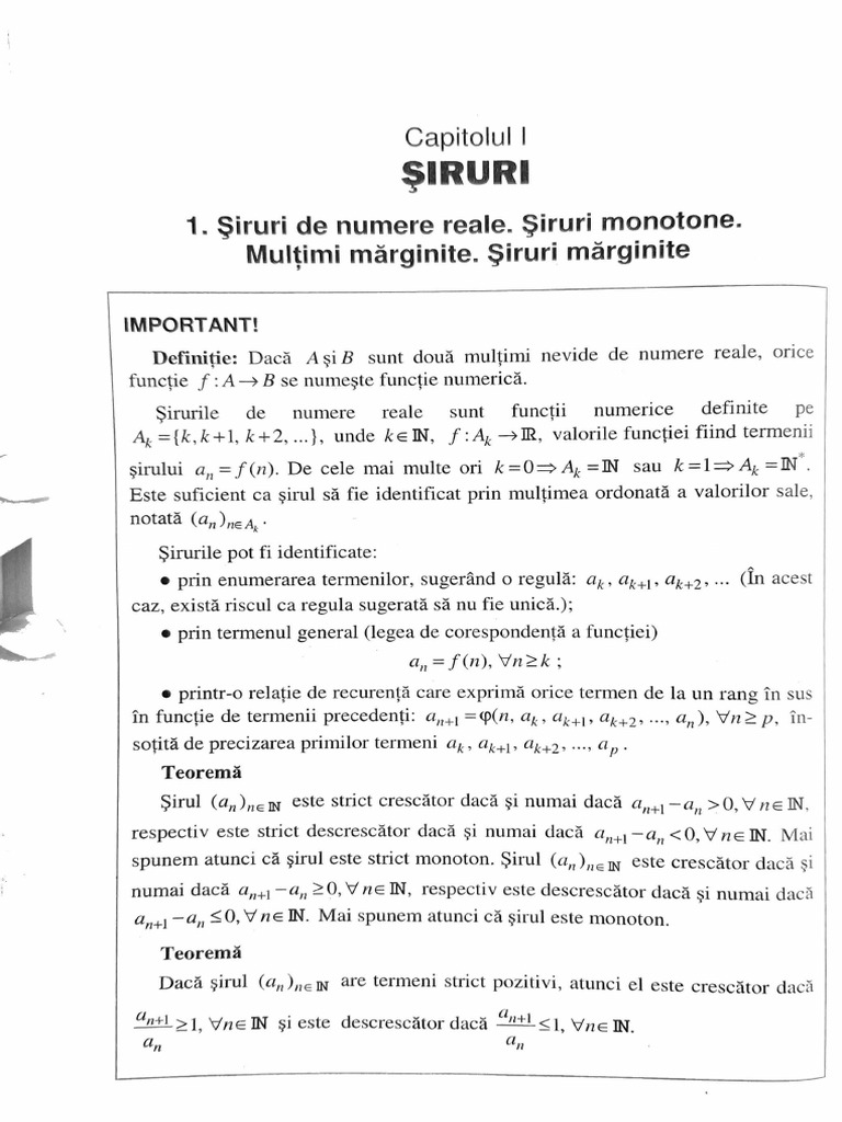 Siruri. Monotonie Si Marginire | PDF