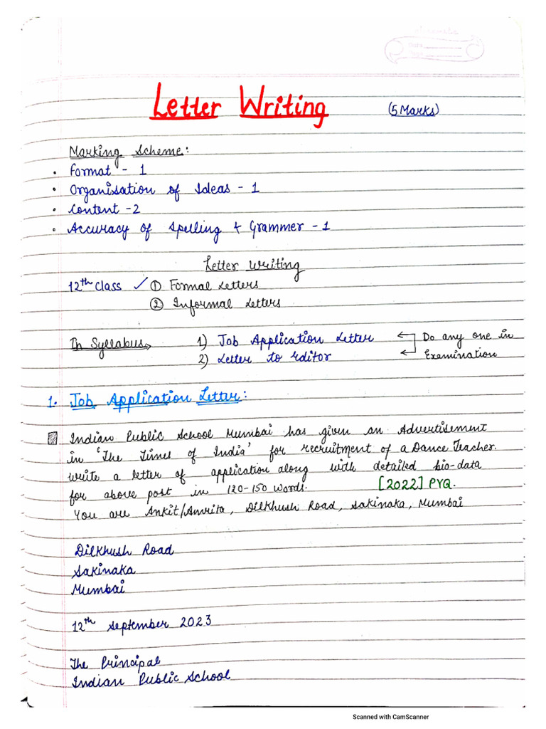 English Writing Sample | PDF