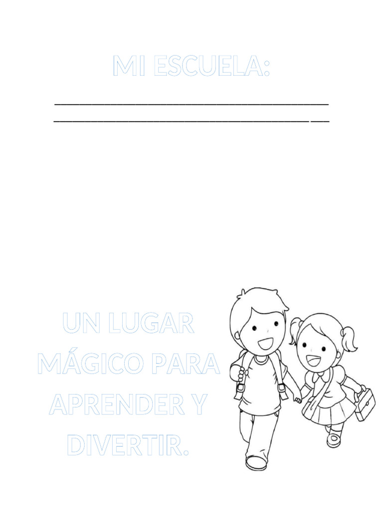 Ficha Mi Escuela | PDF