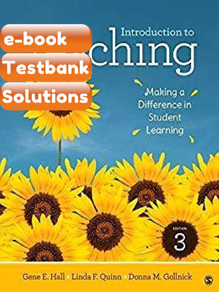 Testbank Introduction To Teaching Making A Difference in Student ...