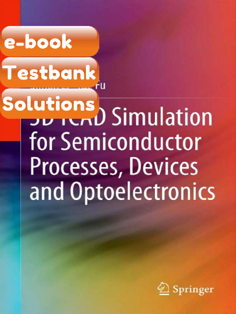 Testbank 3D TCAD Simulation For Semiconductor Processes Devices and ...
