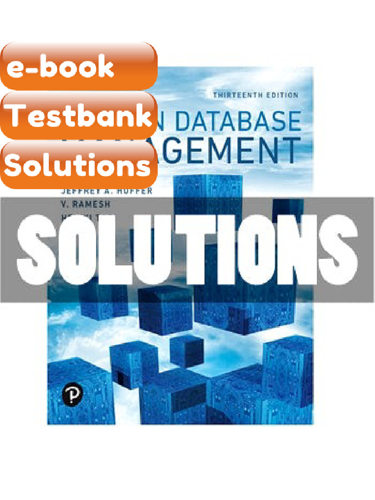 Testbank Modern Database Management 13th Ed Hoffer Fast Download | PDF ...