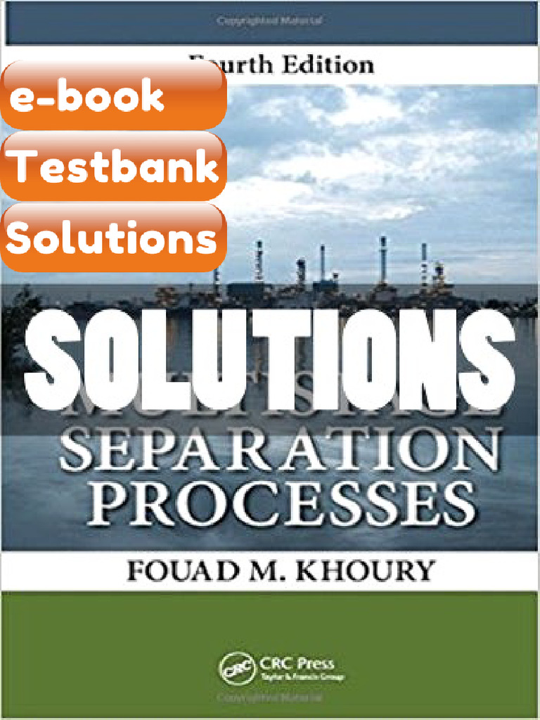 Testbank Multistage Separation Processes 4 Ed Khoury Fast Download ...