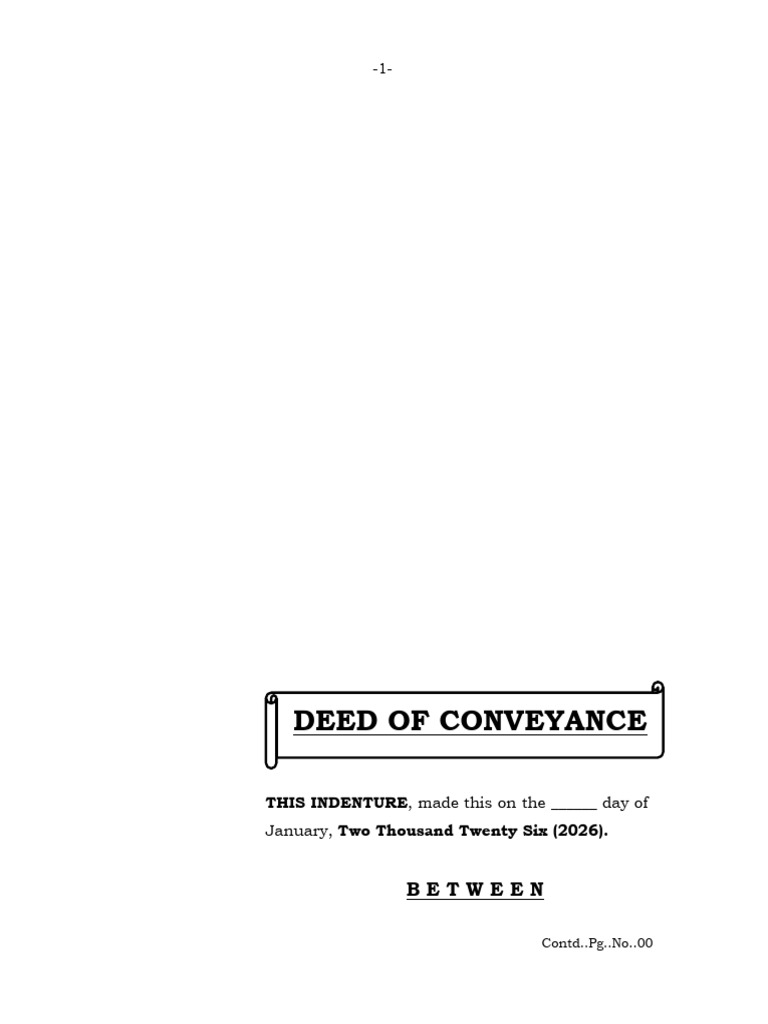 Final Deed of Conveyance | PDF | Easement | Title (Property)