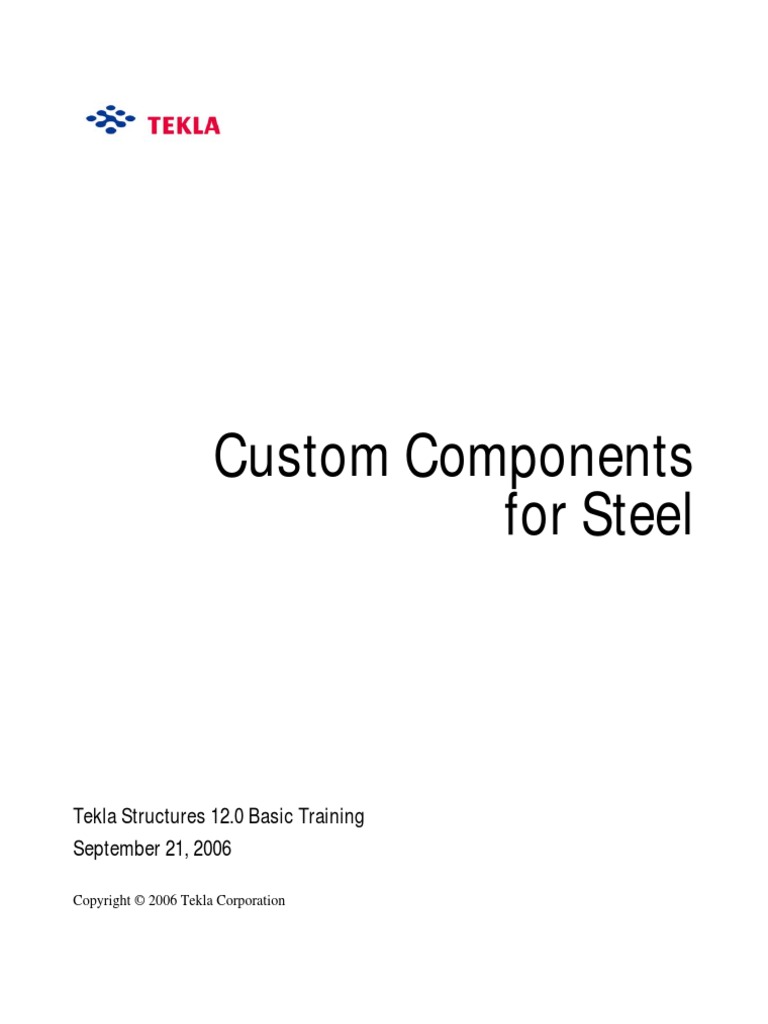 Tekla - Custom Components For Steel | PDF