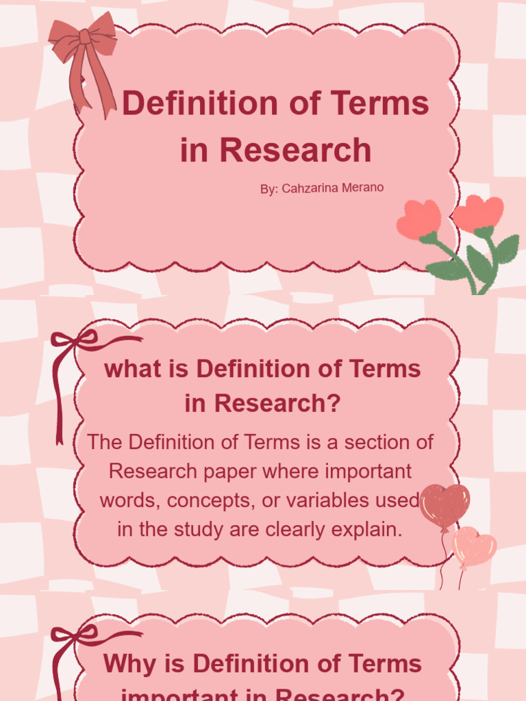 Definition of Terms in Research - 20260204 - 092939 - 0000 | PDF