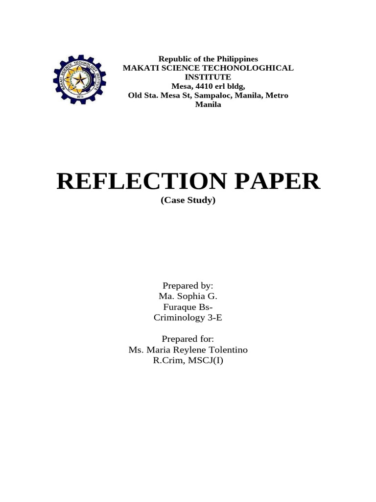 REFLECTION PAPER-Activity 2 - Furaque | PDF | Child Abuse | Torture