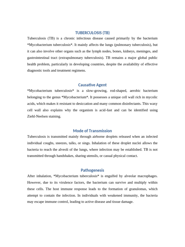 Tuberculosis Microbiology Project-15 | PDF | Tuberculosis ...