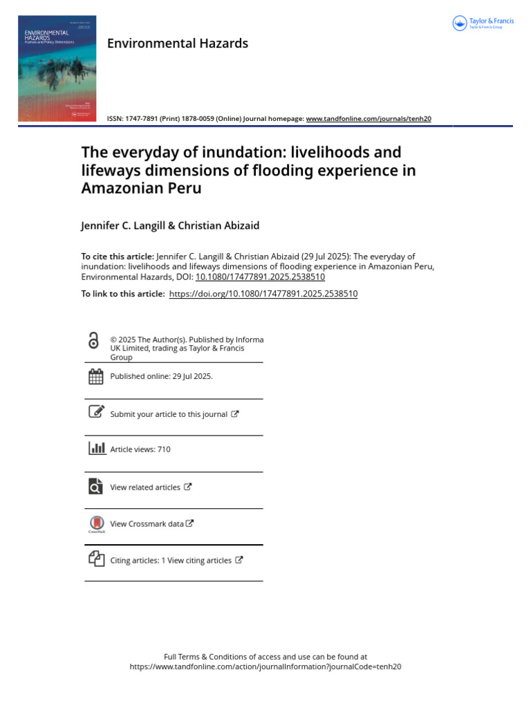 Jennifer C. Langill - 2025 - The Everyday of Inundation Livelihoods and ...