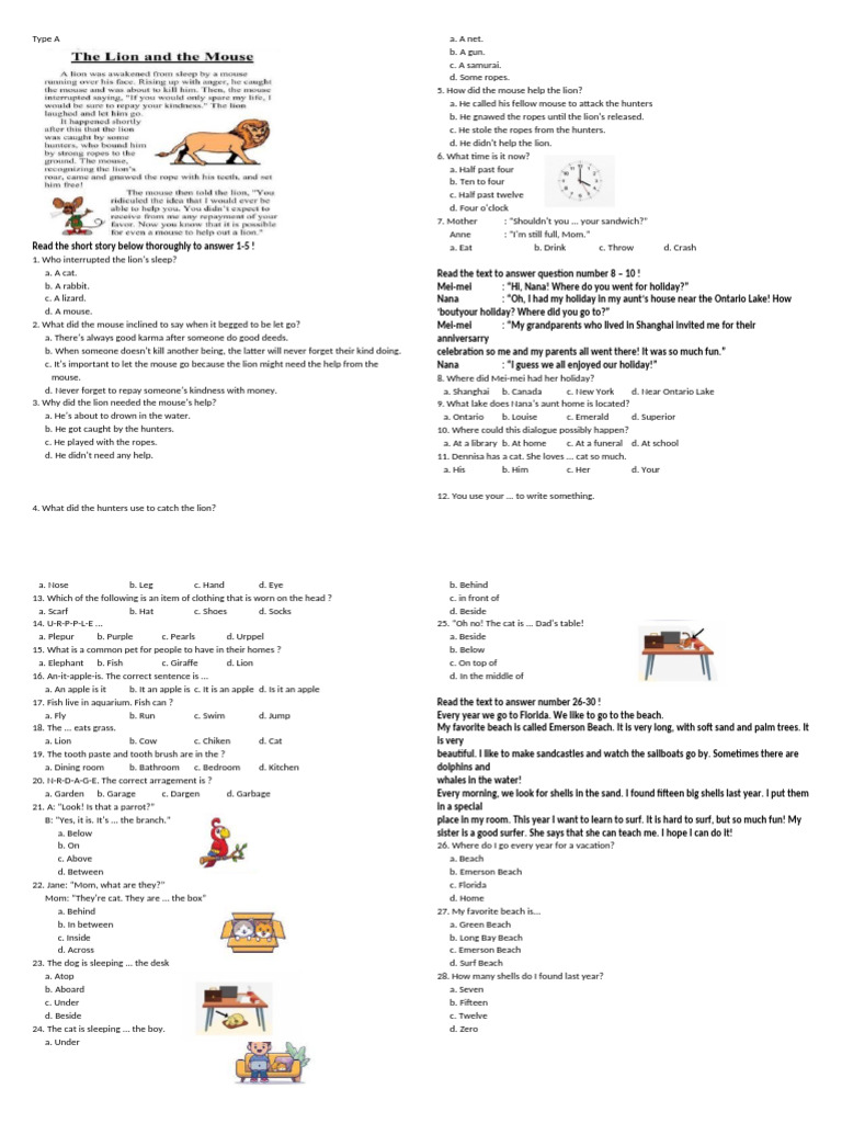 KMSI Type A | PDF