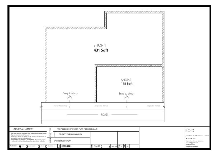 Proposed Shop Floor Plan For APPROVAL - 2 20082024 | PDF | Autodesk
