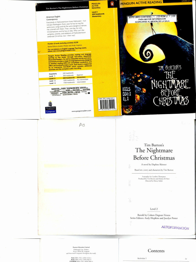 The Nightmare Before Christmas English Upper Intermediate | PDF | Santa ...