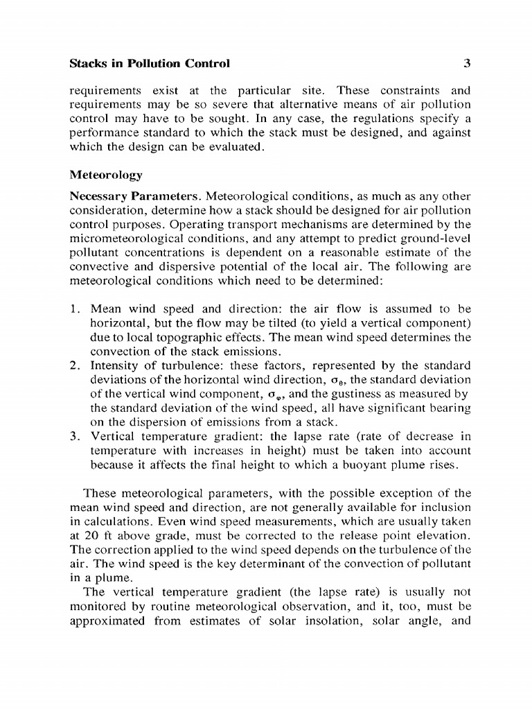 01 Meteorology and Pasquill's Atmospheric Stability-Notes | PDF | Wound ...