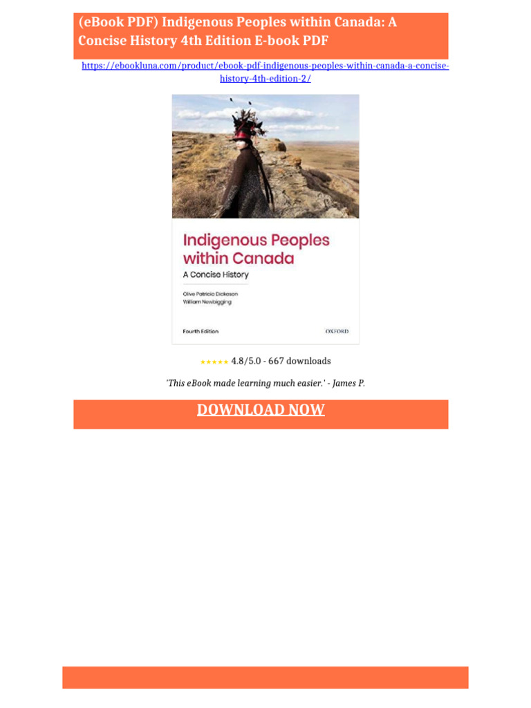 (Ebook PDF) Indigenous Peoples Within Canada: A Concise History 4th ...