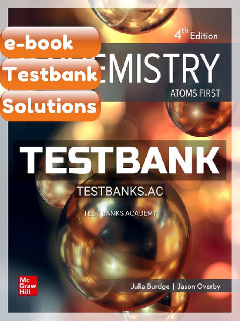 Testbank For Chemistry Atoms First 4th Edition by Burdge | PDF ...