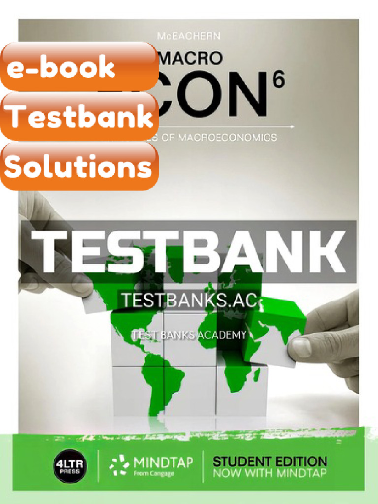 Testbank For ECON MACRO 6th Edition by McEachern | PDF | Subscription ...