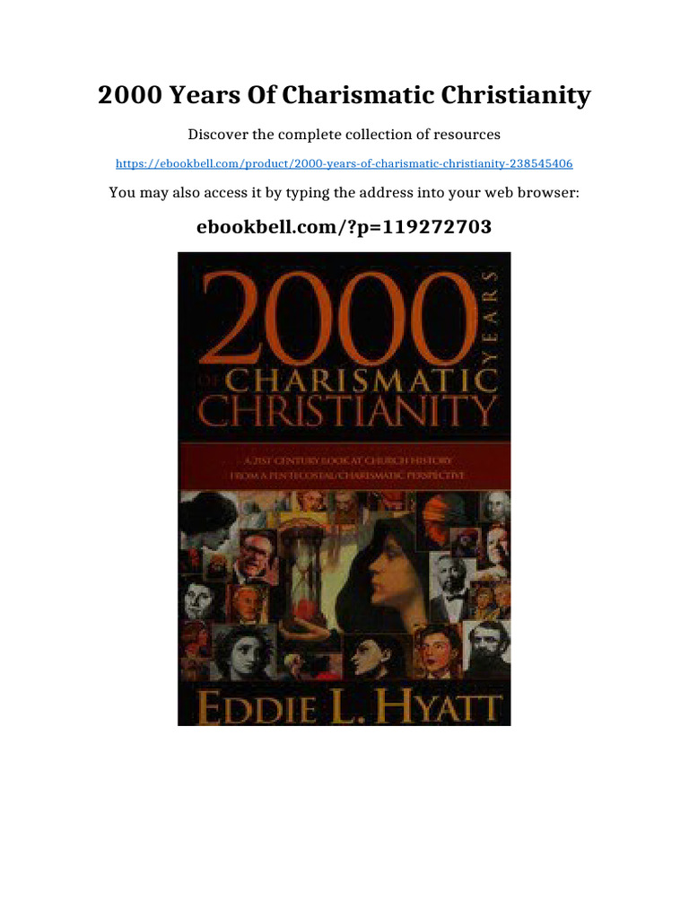 2000 Years of Charismatic Christianity Updated 2025 | PDF ...